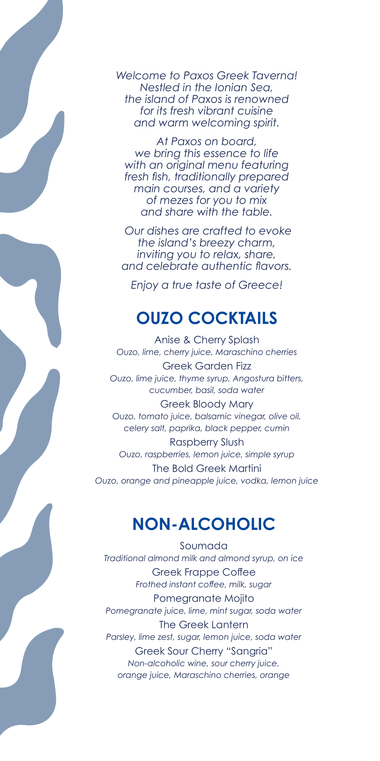 Paxos Greek Restaurant on MSC - Menu, Price, and Tips